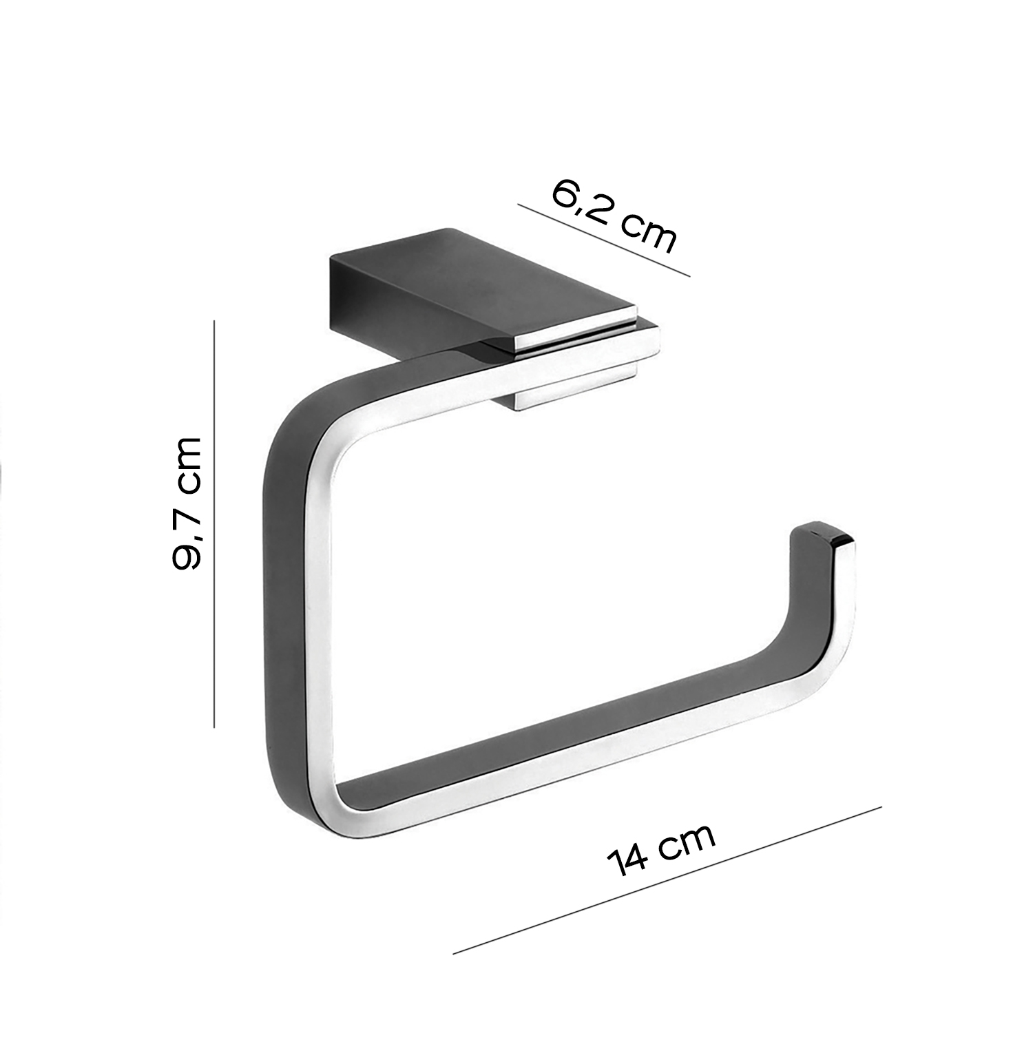 Kansas porte rouleau chrome – Gedy