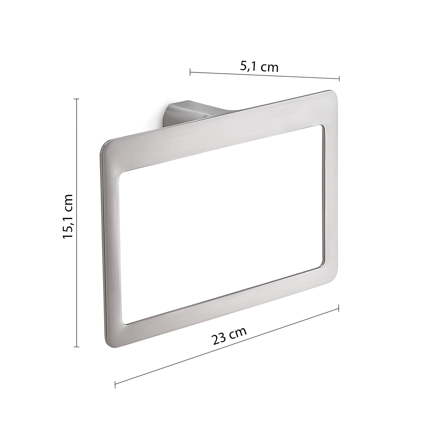 Pirenei portasalviette ad anello spazzolato – Gedy