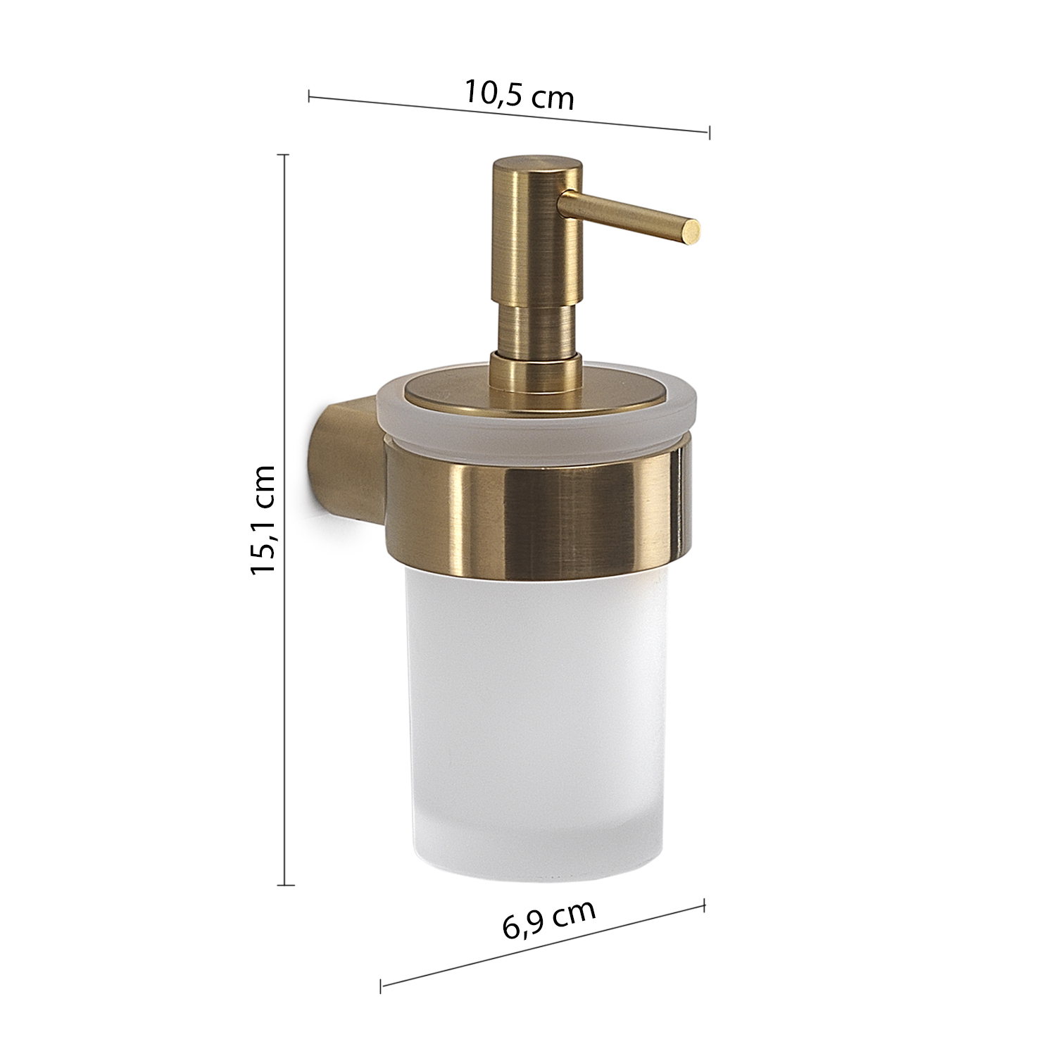 Pirenei dosasapone oro matt (trattamento pvd) – Gedy