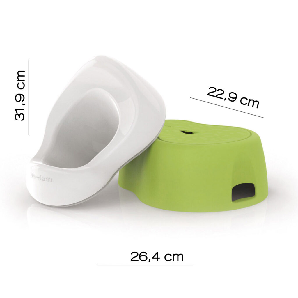 Potty/step white/acid green – Gedy