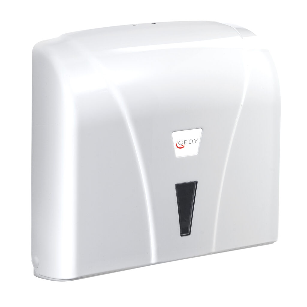 Dispenser for paper towel sheets white – Gedy