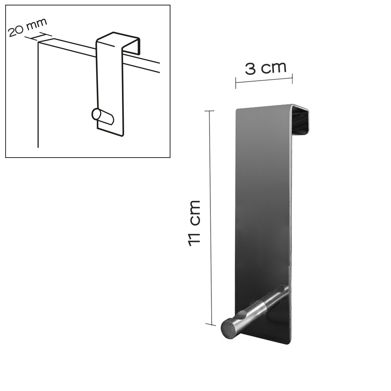Morgana percha múltiple para colgar la ropa por encima de la puerta ...