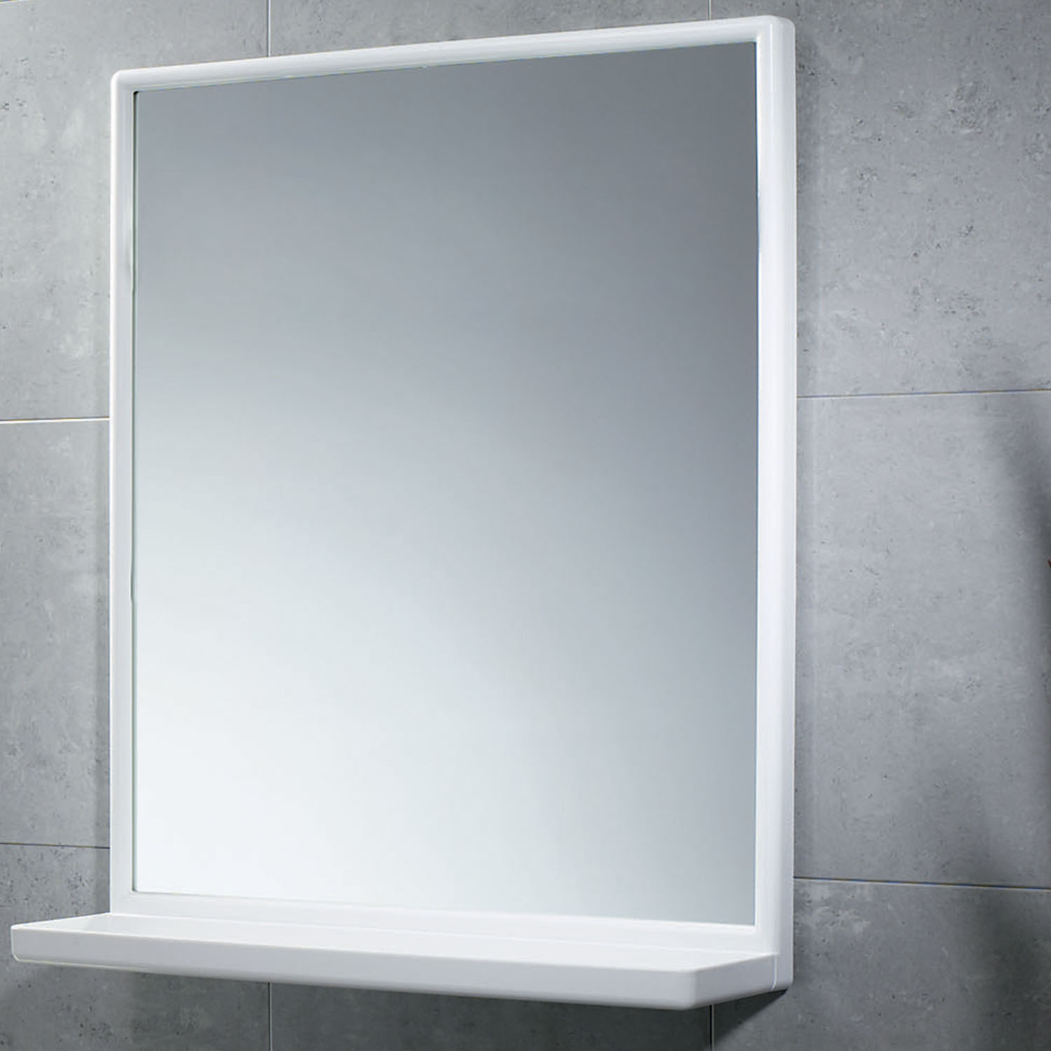 2901 mirror 45×60 cm with shelf and with thermoplastic resins frame ...