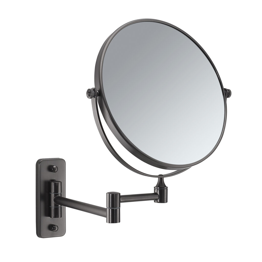 Gaia magnifying mirror gun metal – Gedy